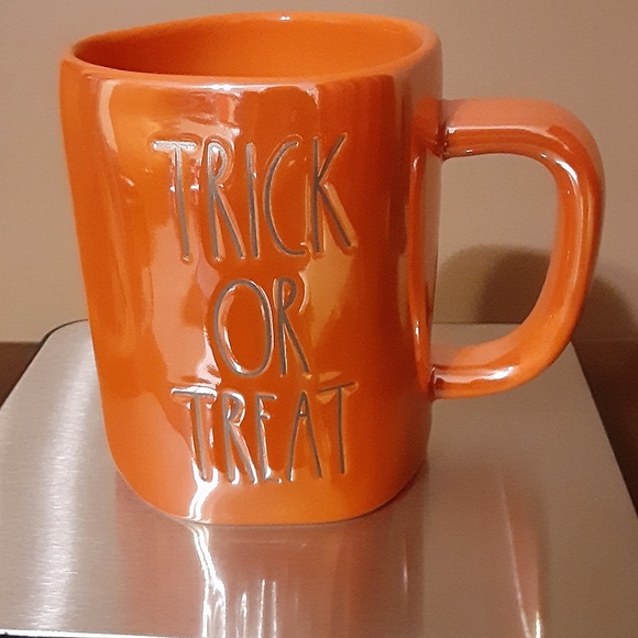 Rae Dunn | Dining | Rae Dunn Iridescent Double Sided Trick Or Treat Mug ...
